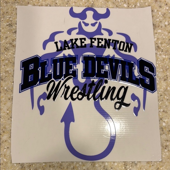 Other | Blue Devils Wrestling Sticker Uvf Car Decal | Poshmark